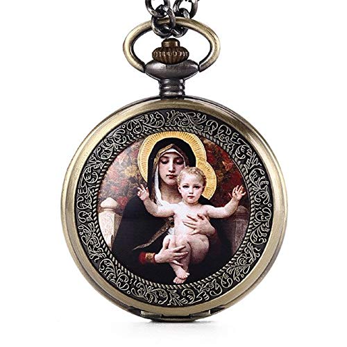 Buy GO54 : Vintage Blessed Virgin Mary Portrait Holds a Jesus Pocket ...