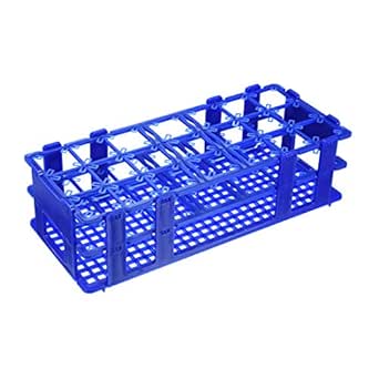 sourcing map Tube Rack Detachable Polypropylene 21-Well Blue for 50ml ...