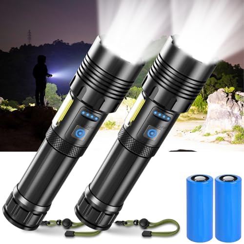 Amazon.co.jp: Uiitee Flashlight, LED, Powerful, Military, Powerful ...
