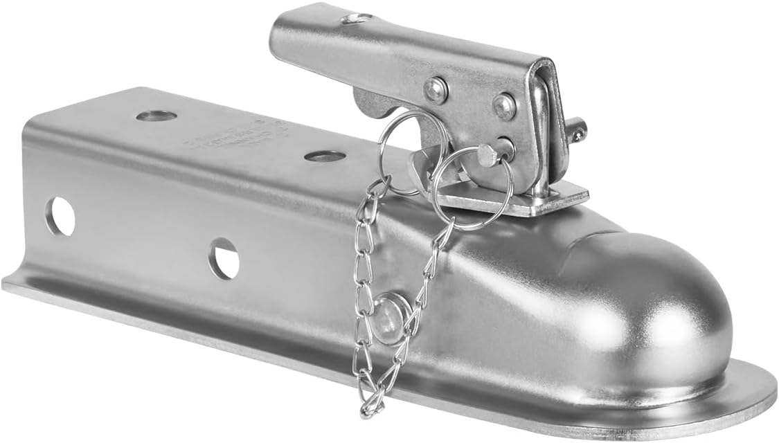Amazon.com: VEVOR 3500LBS Straight Trailer Coupler for 2-Inch Hitch ...