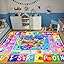Amazon.com: LTKOUGFAM USA Map ABC Kid Rug 39.4" × 63" for Playroom ...
