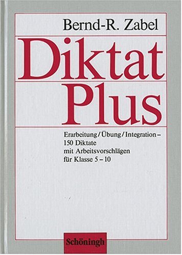 Amazon.com: Diktat Plus.: 9783140741163: Zabel, Bernd-R.: Books