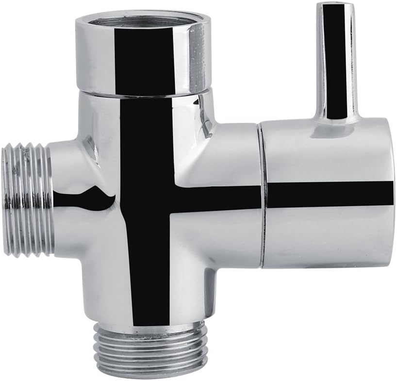 Douche Three Connector Shower 3-Way Diverter Valve G1/2" Brass Diverter ...