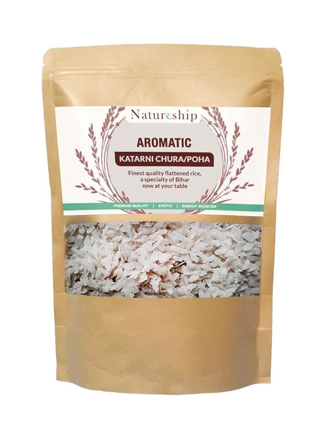 Natureship Aromatic Katarni Chura/Poha Rice, 500gm, Speciality of Bihar ...
