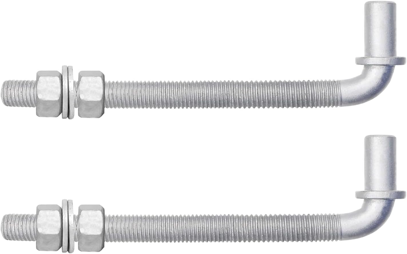 Amazon.com: [Pack of 2] 10" J-Bolt Chain Link Fence Gate Hinge ...