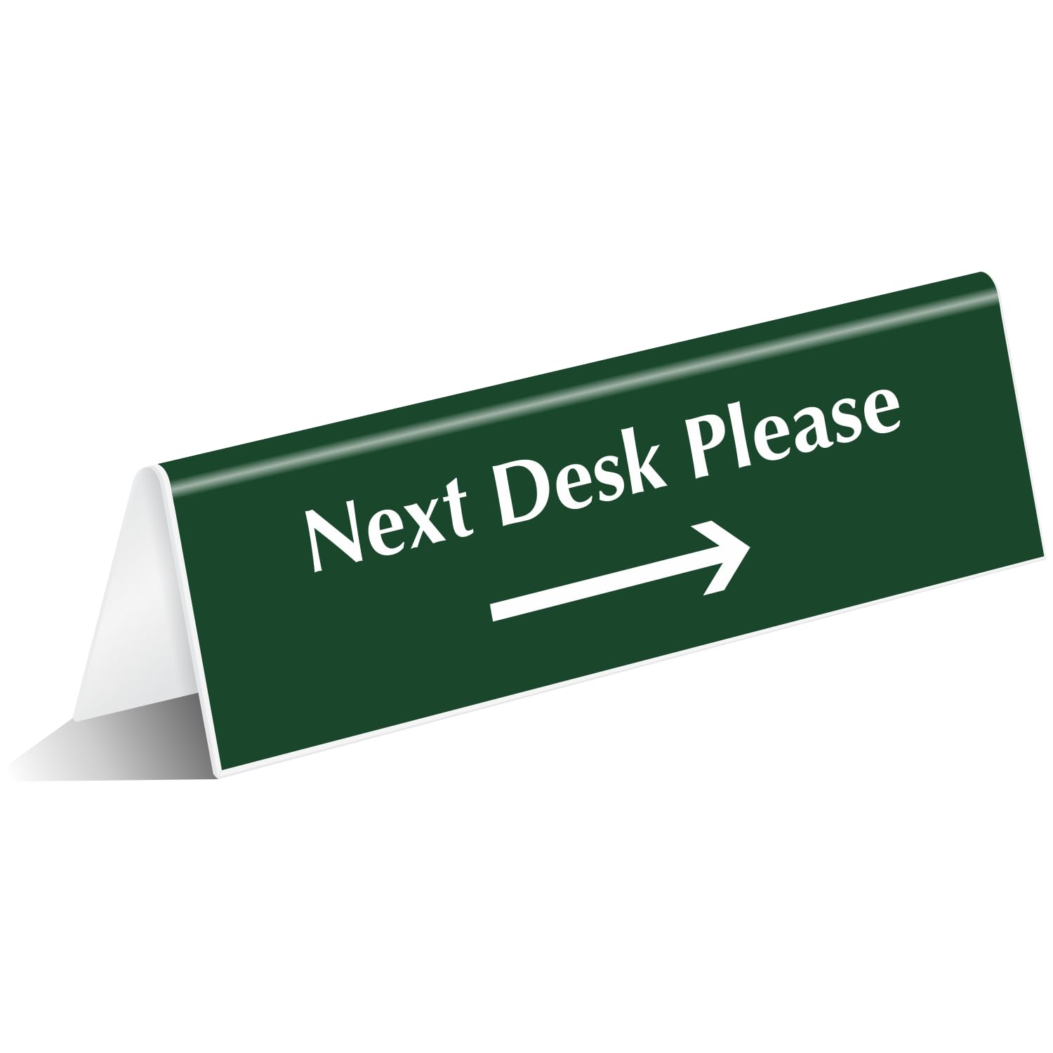 Amazon.com: SmartSign Next Desk Please Sign with Right Arrow Symbol, 2 ...