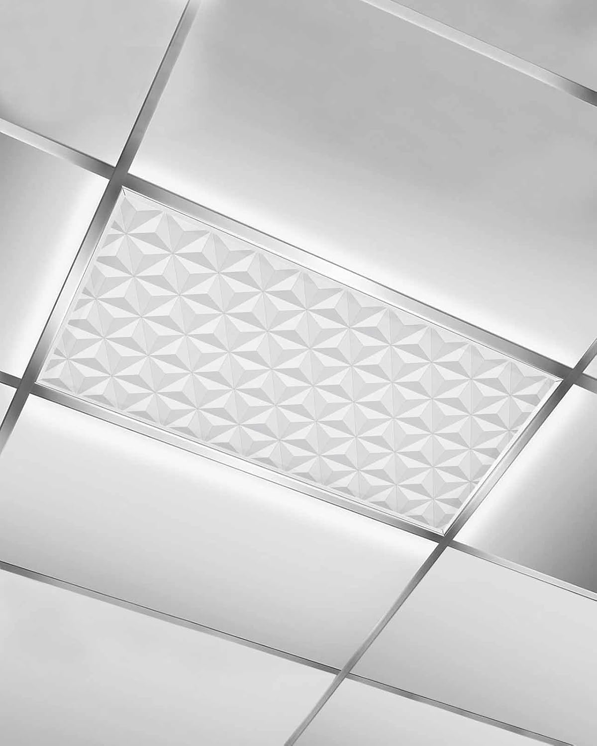 Vintage Geometric 1 Pack 4 x 2 Feet Fluorescent Light Covers for ...