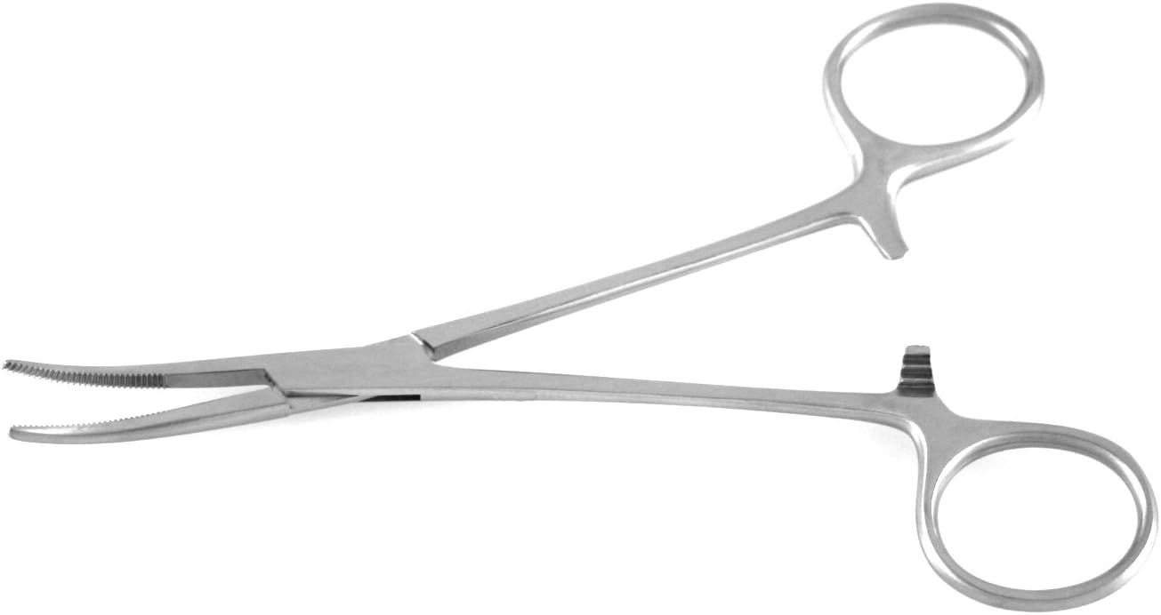Amazon.com: Rankin Kelly Forceps 6.25" Curved Serrated Jaws Hemostat ...