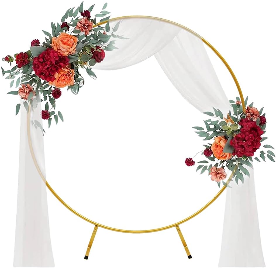 Amazon.com : MEHOFOND 6.5ft Gold Arch Backdrop Stand Round Backdrop ...