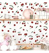 Amazon.com: Cherry Wall Decal Fruit Wall Decals Peel and Stick Boho ...