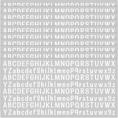 Amazon.com: 0.5 inch Small Letter Stickers,2080 Alphabet 10 Sheets ...