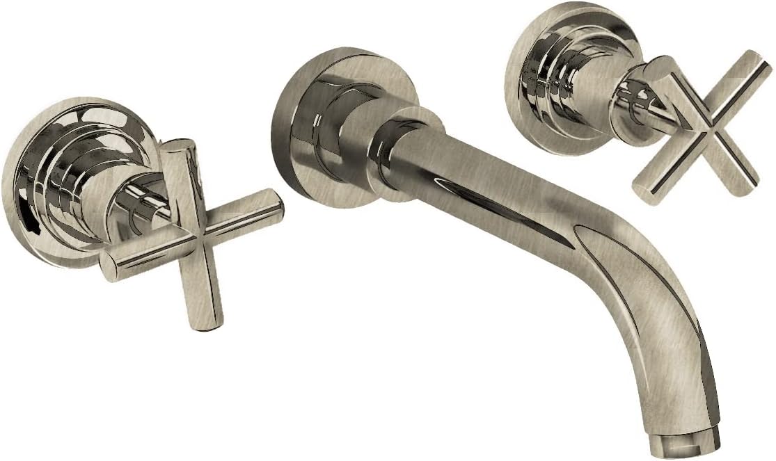 Graff G-1630-C4-BN Infinity Wall-Mount Bathroom Sink Faucet Brushed ...