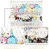 Amazon.com: 2 Tier Stuffed Animal Storage Shelf Net, 35x30'' Large ...