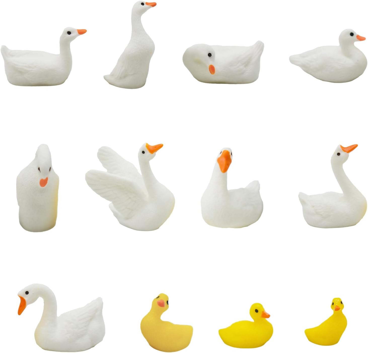 Amazon.com: White Goose - Figurine Ross's Snow Domestic Emden Swan Farm ...