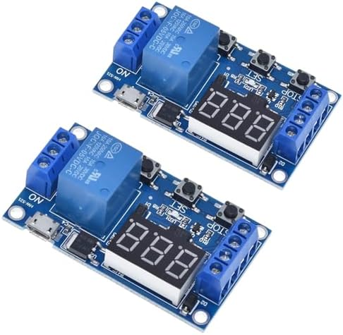 Amazon.com: [2 Pack] DC 6-30V Timer Relay Programmable Delay Relay ...