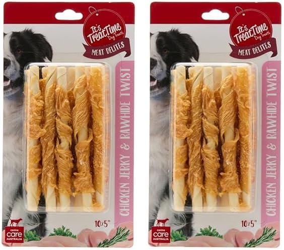 It's Treat Time Meat Delites Chicken and Rawhide Stick Dog Treat, 20 ...