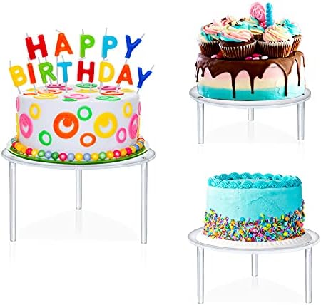 Amazon.com | Juvale 4 Piece Round Acrylic Cake Stand for Dessert Table ...