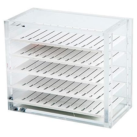 Amazon.com: Acrylic 5 Layers clear Eyelash Storage Box, Makeup Display ...