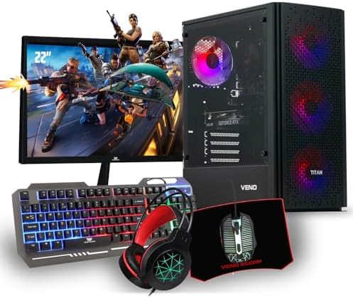 Veno Scorp Gaming PC Bundle Intel Core i7-4790 Processor RX 550 4GB ...