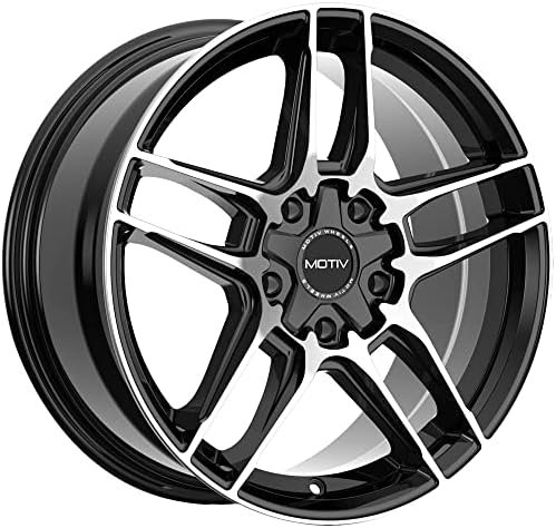 Amazon.com: Motiv 434MB 18x7.5 5x4.5"/5x120 +40mm Black/Machined Wheel ...