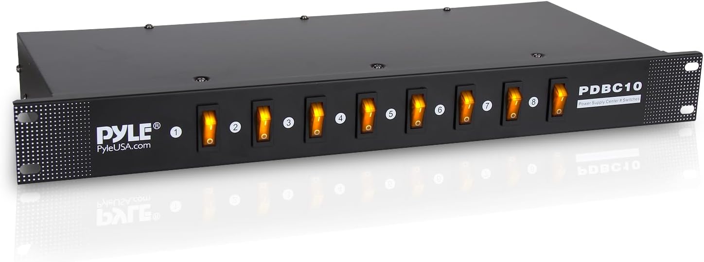 Amazon.com: PYLE-PRO 8 Outlet Strips Electric Rack Mount PDU Unit w ...