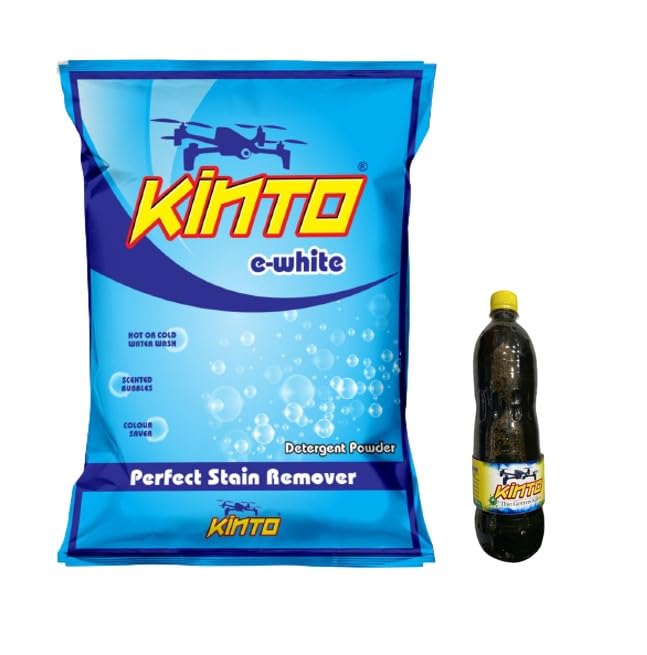 KINTO Detergent Powder Detergent powder and Cleaner (4 kg e-white and ...
