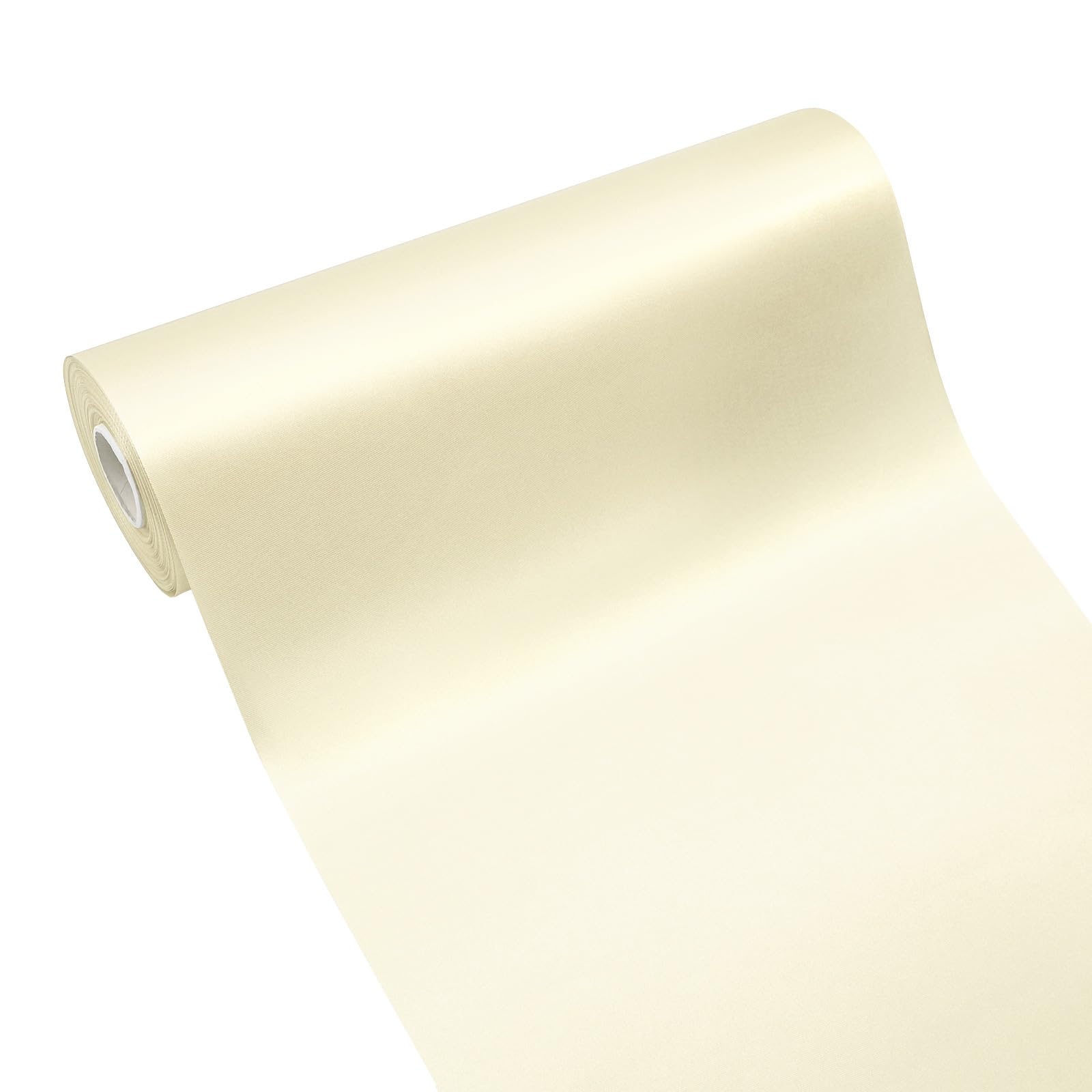 Snapklik.com : Ivory Satin Ribbon 10 Inch 25 Yards Fabric Large Silk ...