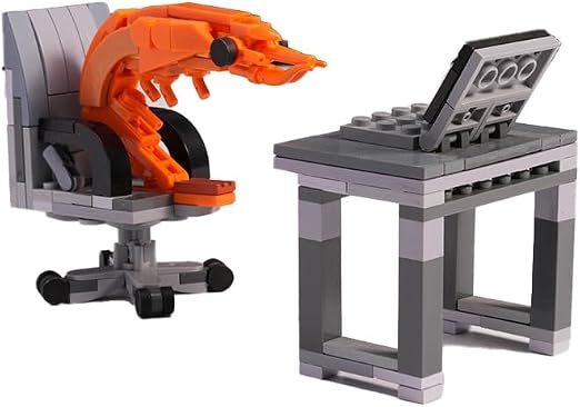 Amazon.com: BlocGzhemi Shrimp-Shaped Building Blocks, Cute Personified ...