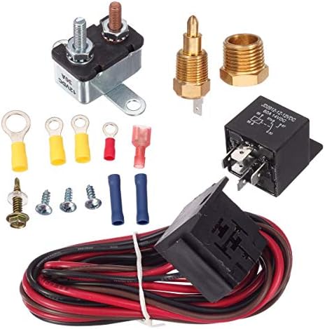 Amazon.com: PartsSquare 185 to 200 Degree Electric Fan Thermostat ...