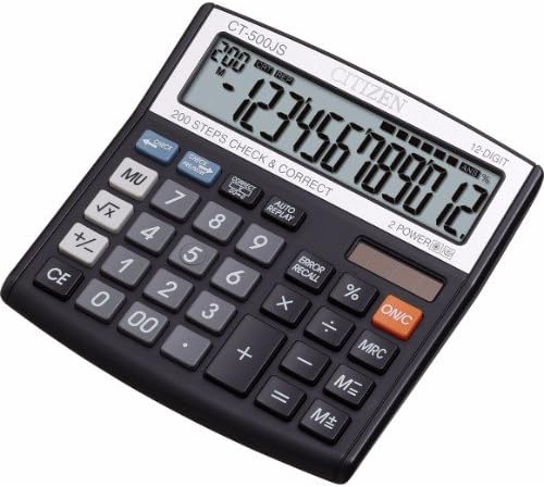Citizen CT-500 JS Basic Calculator(12 Digit) : Amazon.in: Office Products