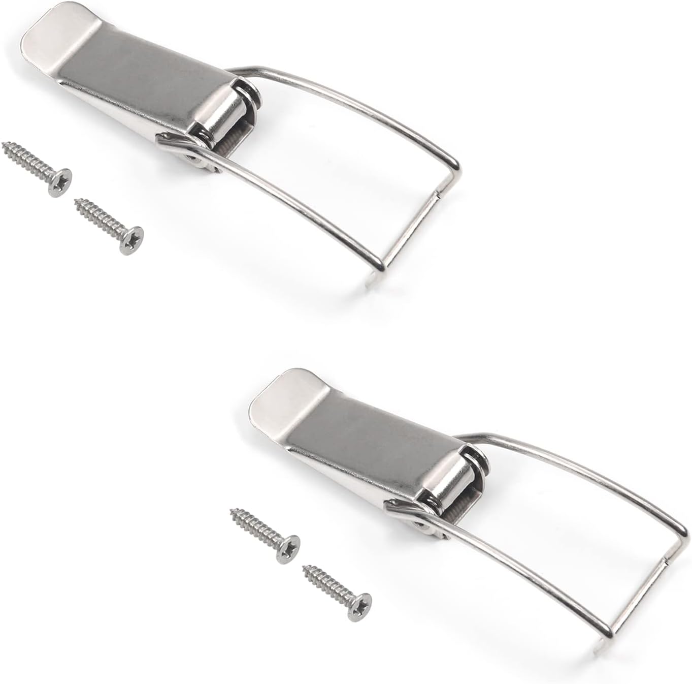 MroMax 2PCS Spring-Loaded Toggle Latch 4.72" Length Metal Spring Toggle ...