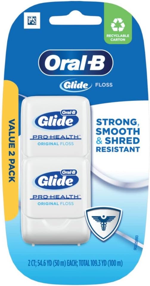 Amazon.com : Oral-B Glide Healthy Gums, Glide Dental Floss Twin Pack ...