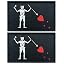 Amazon.com: JBCD 2 Pack Blackbeard Flag Patch Pirate Edward Teach Flags ...