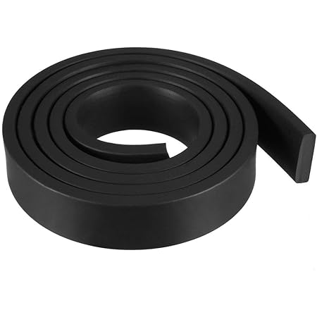 uxcell Solid Rectangle Rubber Seal Strip 5mm Wide 3mm Thick, 3 Meters ...