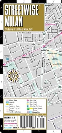 Streetwise Milan: City Center Street Map of Milan, Italy: Amazon.co.uk ...