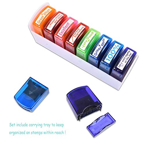 Teacher Stamp Set Self-Inking Motivation School Classroom Teacher ...