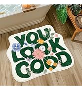 Amazon.com: SHIYUE You Look Good Bath Mat Cute Funny Flower Bathroom ...