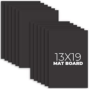 Amazon.com: Frametory, Pack of 12 13x19 Uncut Mat Boards, Acid-Free ...