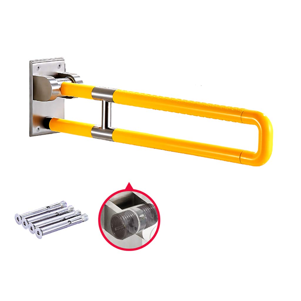Buy HLLZRY Fold Away Grab Rail, Wall ed Folding Rail Drop Down Bathroom ...