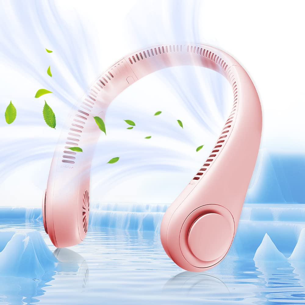 Neck Fan, Portable Mini Neck Fan Rechargeable Personal Fan Bladeless ...