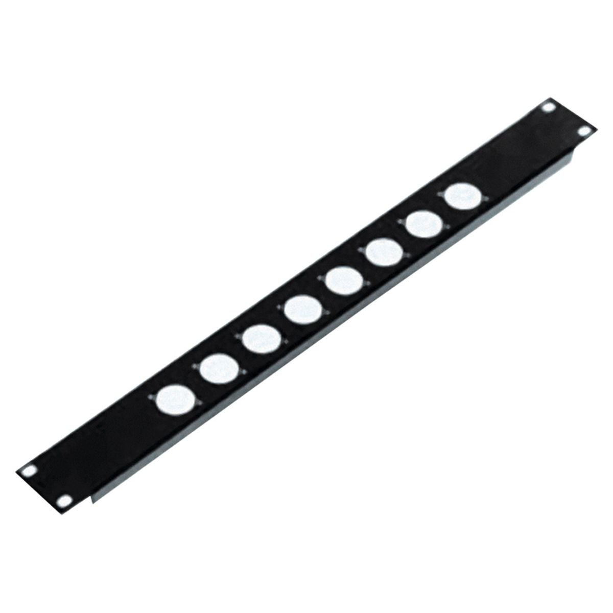 Electrovision Black High Quality 1U Rack Panel With Cut Outs For 8X D ...