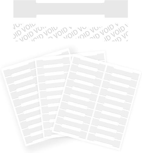Amazon.com: Crystal Clear Sealing Label Transparent Blank Tamper Proof ...