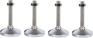 Amazon.co.jp: 4 Pieces Heavy Duty Furniture Legs Inch Adjustable Table ...