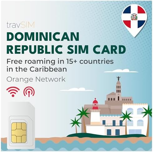 Amazon.com: travSIM Dominican Republic SIM Card | Orange Network | 10 ...