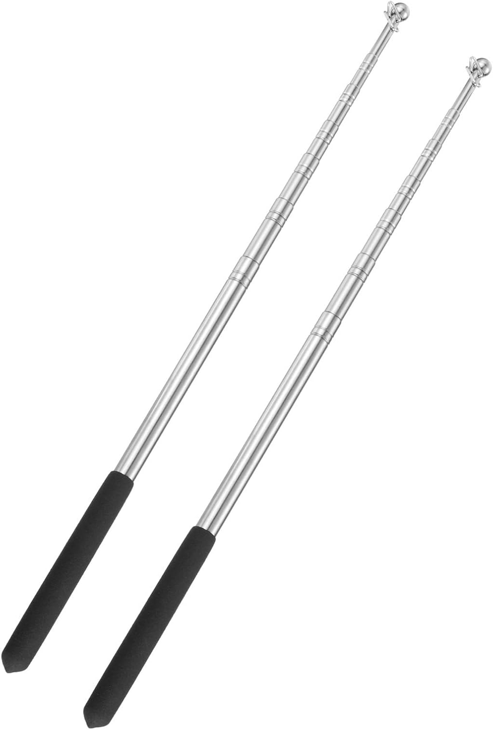Amazon.com : PATIKIL 5 Feet Telescopic Handheld Flagpoles, 2 Pack ...
