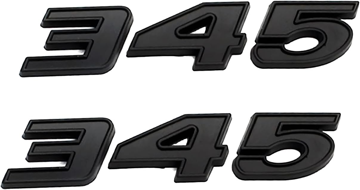 Amazon.com: Pair Set 345 Passenger & Driver Side Emblems 3D Badge ...