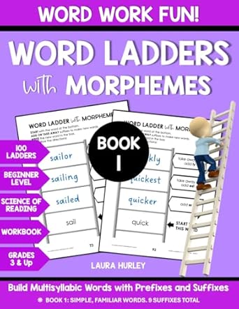 Amazon.com: Word Ladders with Morphemes Book 1: Word Work Fun - Build ...