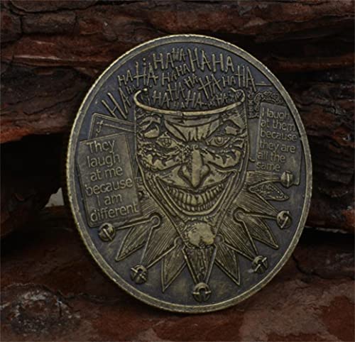 Joker Coin Reminder Poker Lucky Challenge Coin Joker Medallion Smile ...