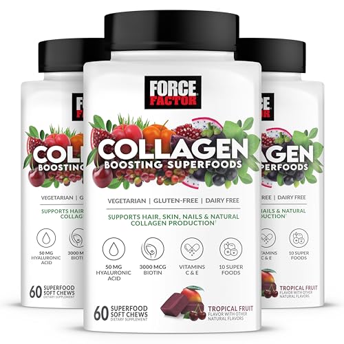 FORCE FACTOR Collagen Boosting Superfoods, Vegan Collagen Booster for ...