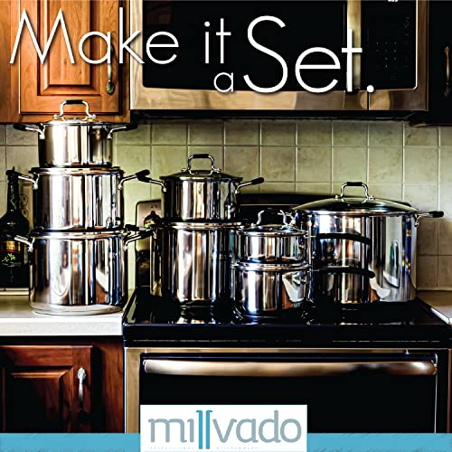 Snapklik.com : Stock Pot, Large Stainless Steel 11 Quart StockPot ...